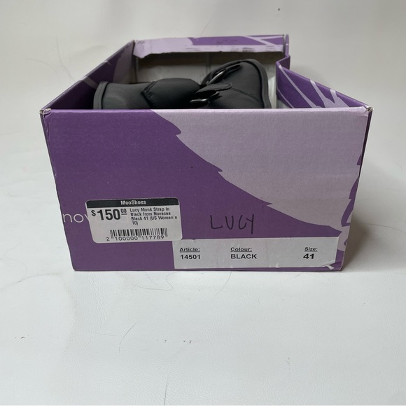 novacas | Shoes | Novacas Lucy Monk Strap In Mooshoes Size Black Buckle ...